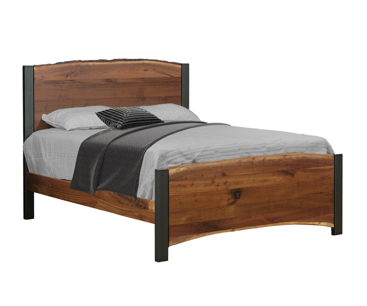 Structura Live Edge Panel Bed | Woody's Furniture
